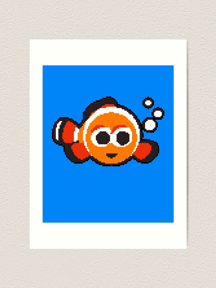 "Clown Fish | 8 Bit Pixel Art" Art Print by ctaylorscs | Redbubble