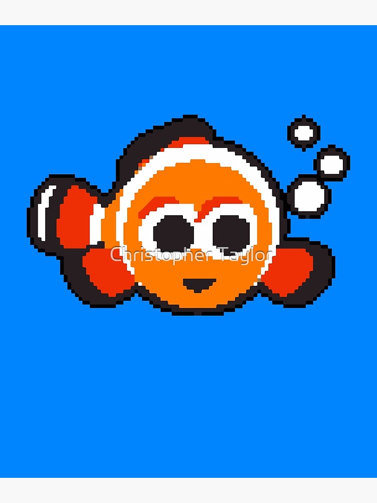 "Clown Fish | 8 Bit Pixel Art" Art Print by ctaylorscs | Redbubble