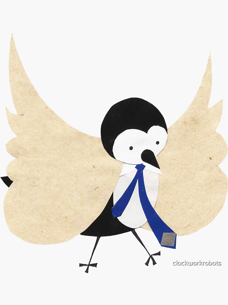 "Cas Bird " Sticker by clockworkrobots | Redbubble