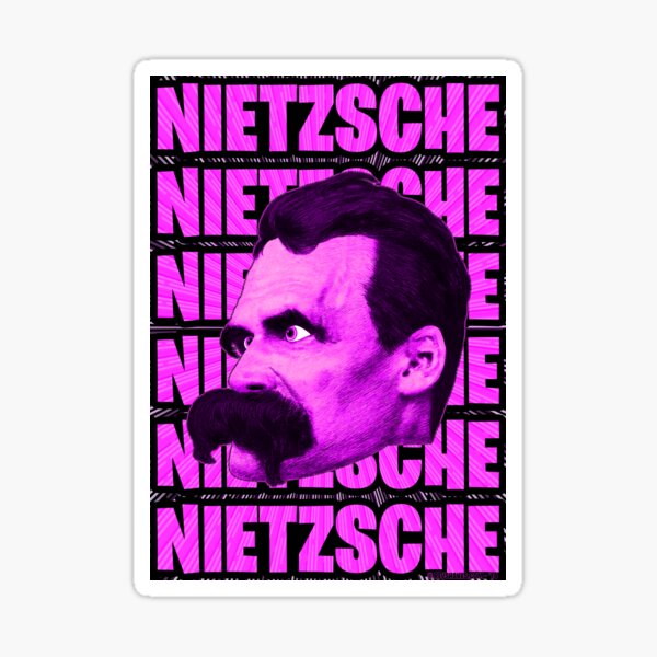 "Nietzsche - Face / Nietzsche" Sticker by revshakes | Redbubble
