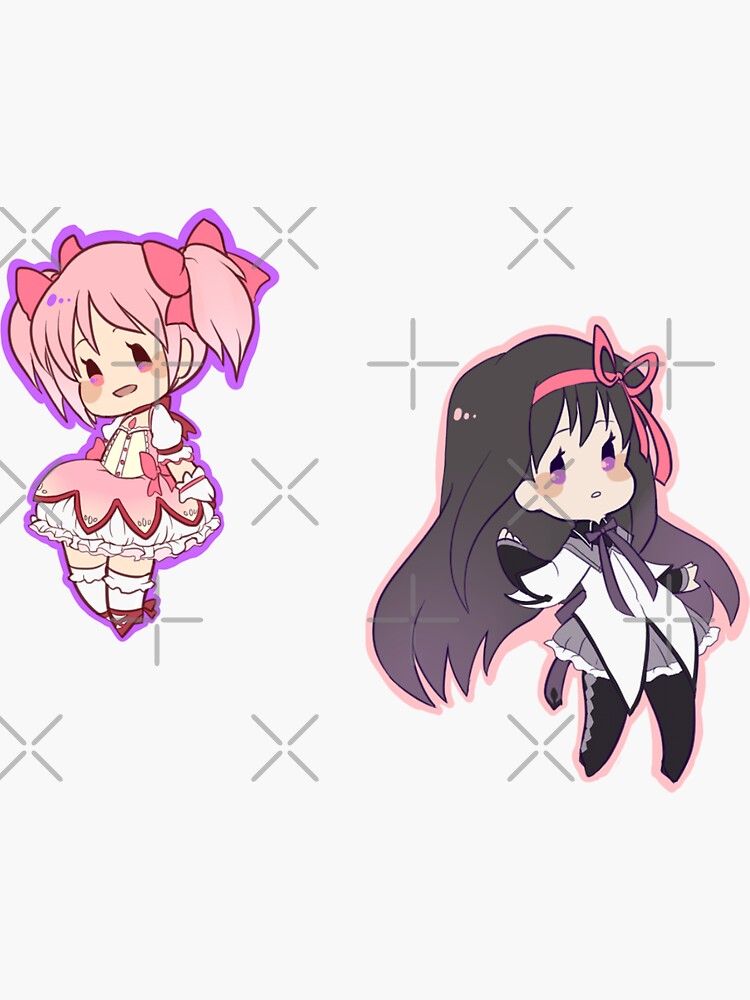"Puella Magi Madoka Magica Madoka Homura" Sticker for Sale by toifshi ...