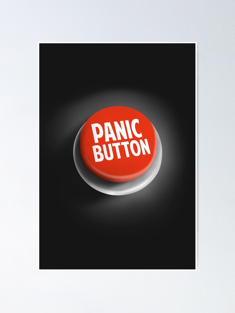 Póster «Funny Panic Button - Red Alert - Emergency» de BlancaVidal ...