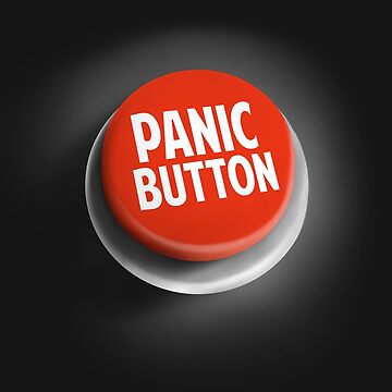 "Funny Panic Button - Red Alert - Emergency" iPad Case & Skin by ...