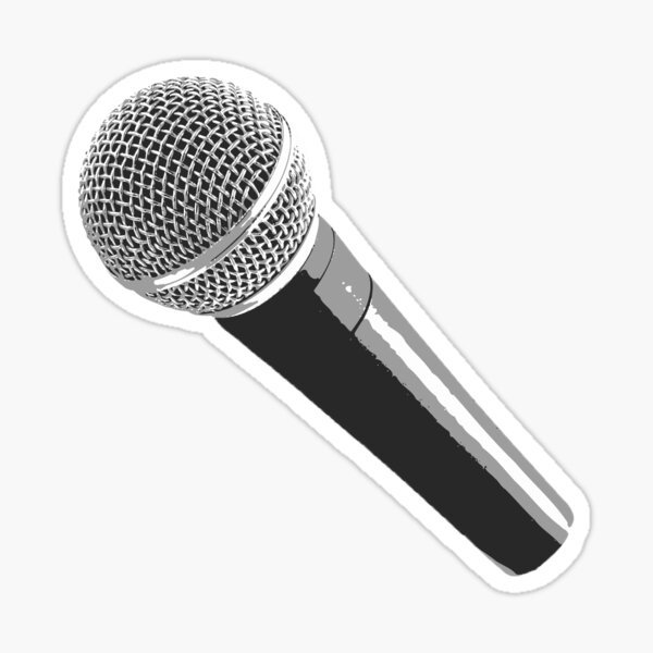 "Musician Microphone" Sticker for Sale by cnstudio | Redbubble