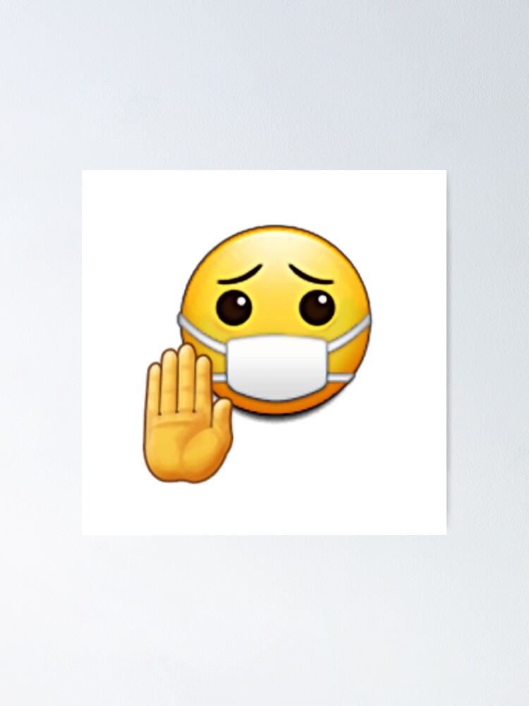 "Don't touch me emoji" Poster for Sale by MariaRm | Redbubble