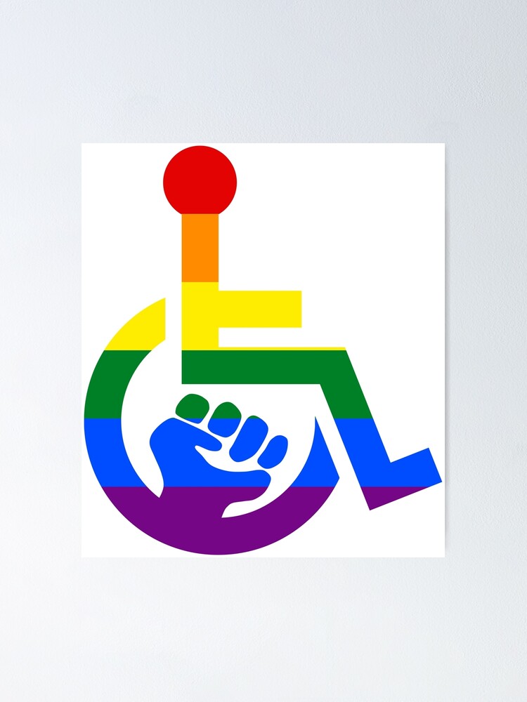 "Handicap Power Fist pride" Poster for Sale by LencePrinting | Redbubble