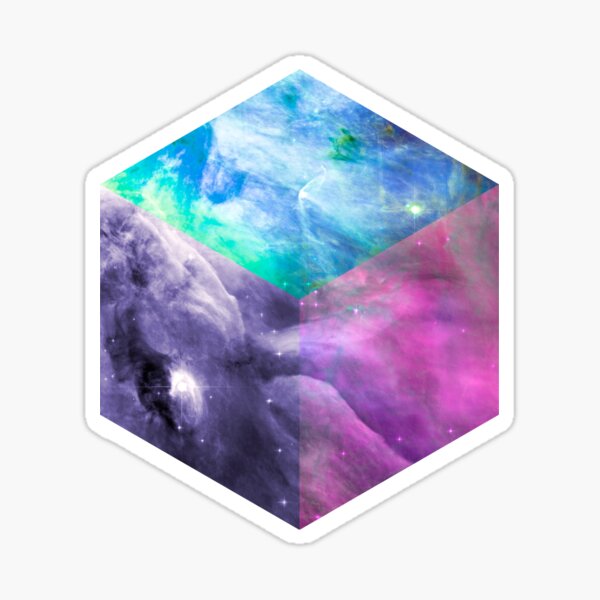 "Orion Nebula Cube" Sticker by SirDouglasFresh | Redbubble