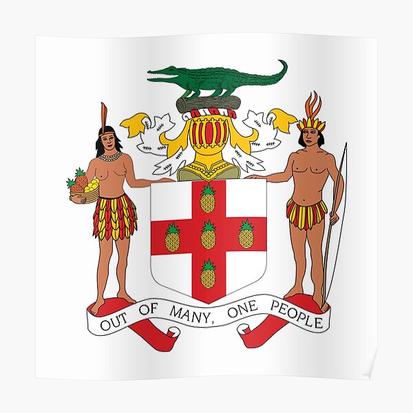 Coat Of Arms Of Jamaica Posters | Redbubble