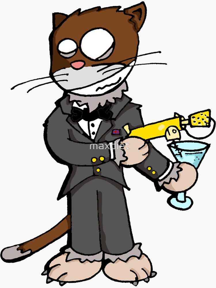 "Zero zero cat" Sticker for Sale by maxdiet | Redbubble