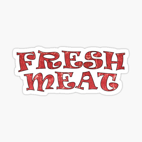 "Roller Derby Fresh Meat" Sticker for Sale by nattykanga | Redbubble