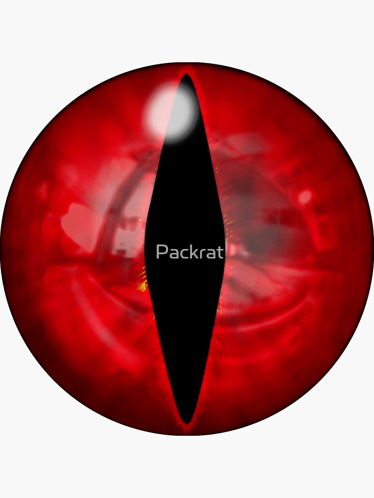 "Red Dragon Eye" Sticker for Sale by Packrat | Redbubble