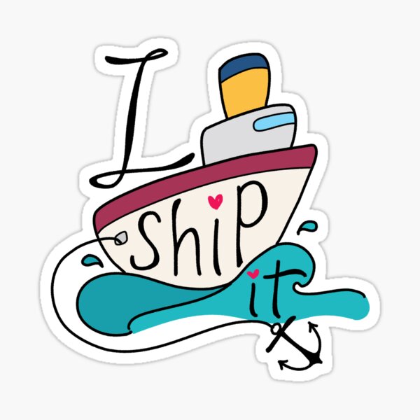 "I Ship It" Sticker by brownpeanuts | Redbubble