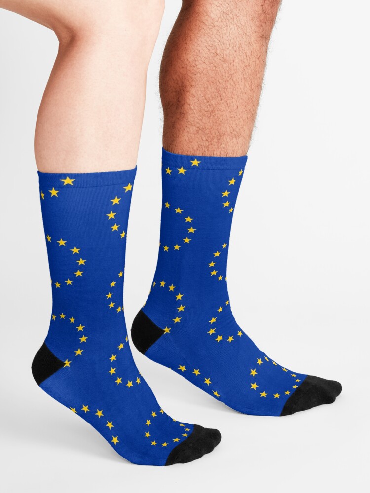 "EU Europe European Union European flag EU stars" Socks by GeogDesigns ...