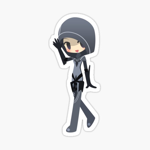 "Mass Effect - Kasumi" Sticker by chocominto | Redbubble