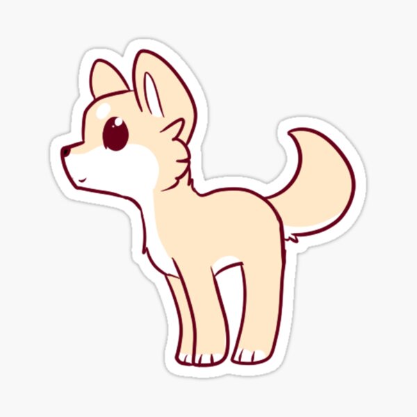 Shiba Inu Furry Stickers | Redbubble
