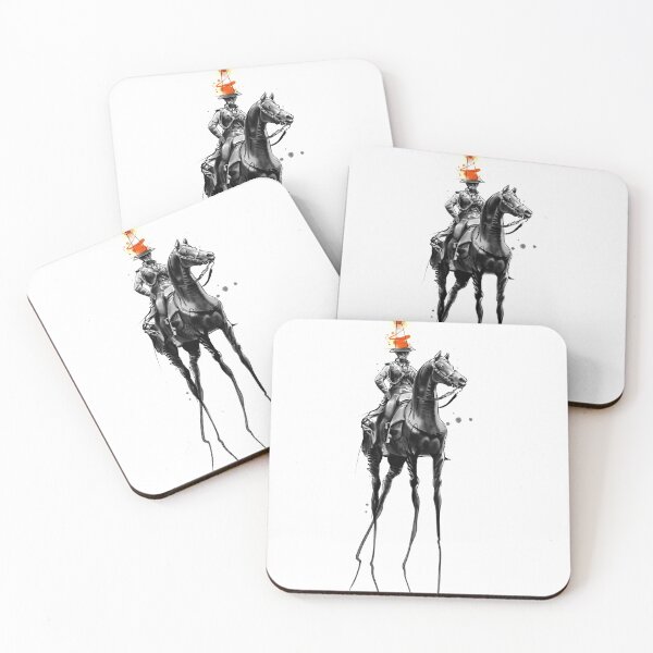 "Dali Style Duke of Wellington Statue, Glasgow " Coasters (Set of 4) by ...