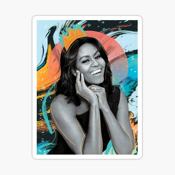 Michelleobama Stickers | Redbubble