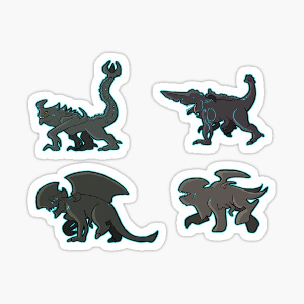 "Kaiju Stickers" Sticker for Sale by pfennings | Redbubble