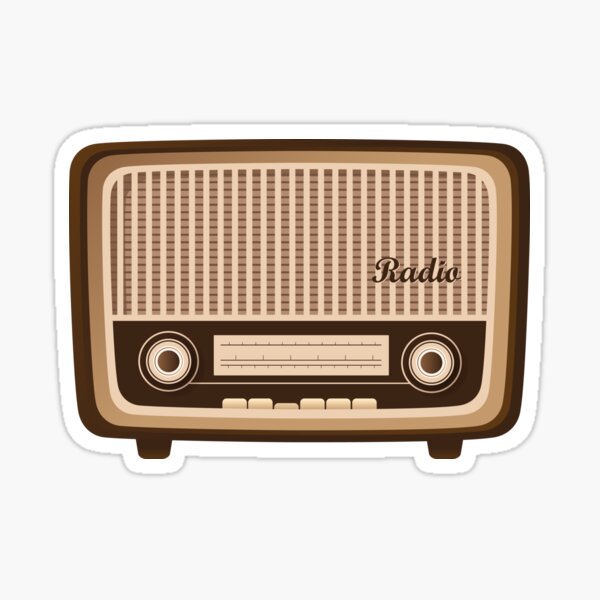 "Vintage Radio" Sticker by sanggart | Redbubble