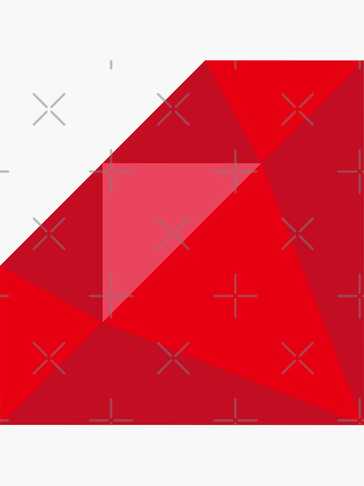 "Ruby­" Sticker by progra | Redbubble