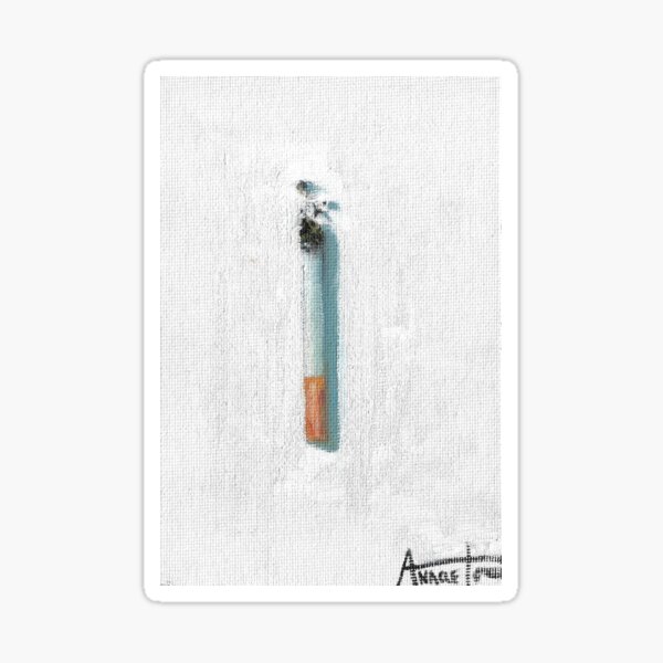 "Cigarette" Sticker for Sale by AnacletoArt | Redbubble