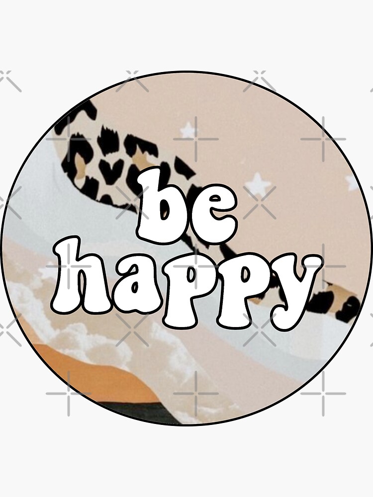 "Be Happy VSCO" Sticker for Sale by amariei | Redbubble