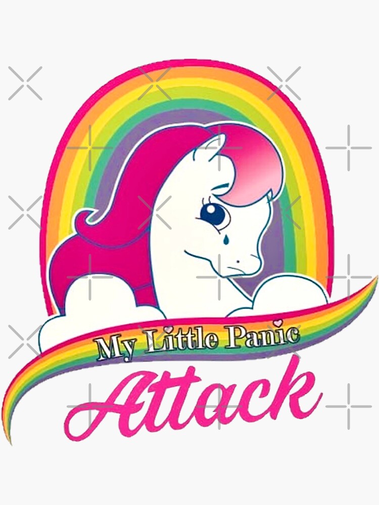 "My Little Panic Attack" Sticker by ods88 | Redbubble