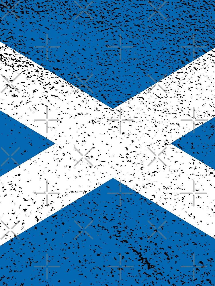 "Distressed Scottish Saltire Saint Andrews Cross Flag Design ...