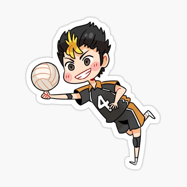 "Haikyuu!! / Nishinoya Yuu" Sticker for Sale by ZeonAce | Redbubble