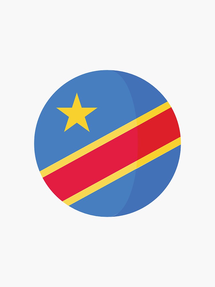 "DRC Flag" Sticker by Arantak | Redbubble