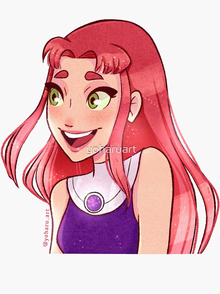 "Starfire" Sticker for Sale by yoharuart | Redbubble