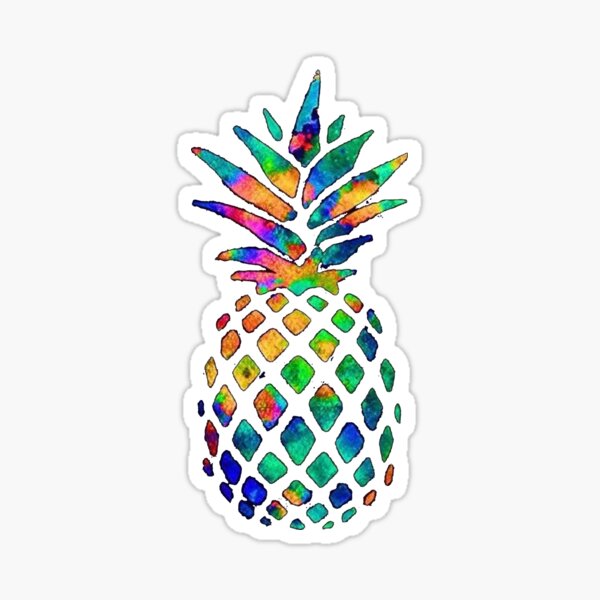 "beautiful design of ananas ;)" Sticker by chahdoud | Redbubble