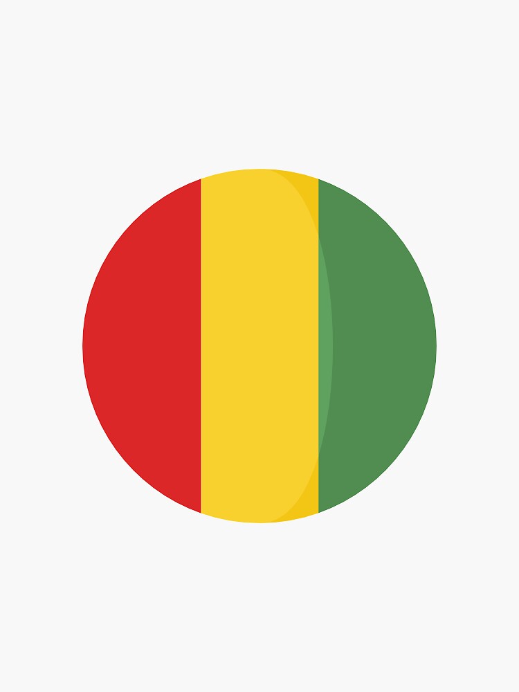 "Guinea Flag" Sticker for Sale by Arantak | Redbubble