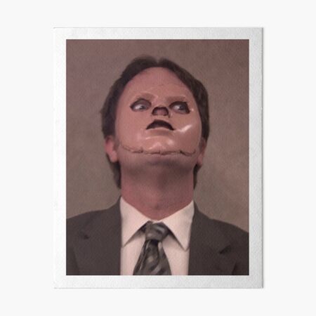 "THE OFFICE DWIGHT MASK FIRST AID FAIL CPR" Art Board Print for Sale by ...