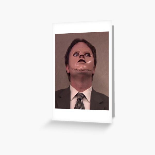 "THE OFFICE DWIGHT MASK FIRST AID FAIL CPR" Greeting Card for Sale by ...