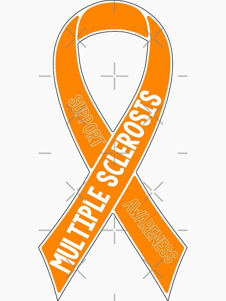 "Support MS Awareness" Sticker for Sale by schembri211 | Redbubble