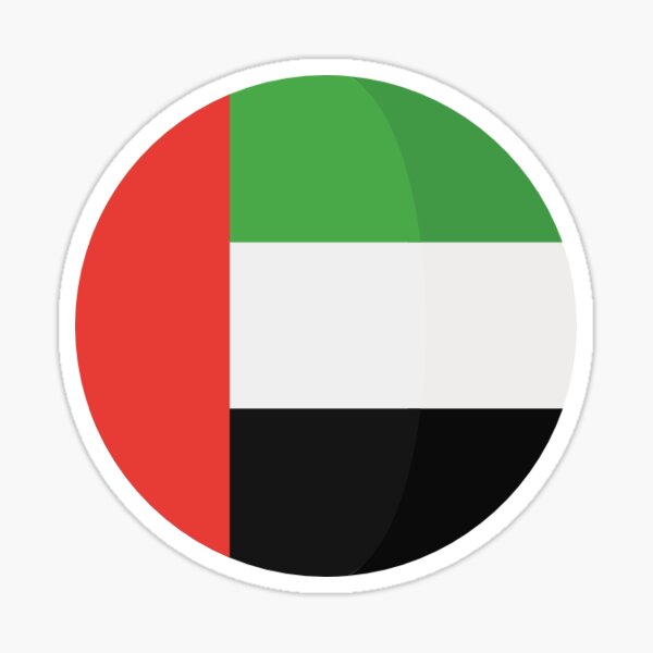 "UAE Flag" Sticker by Arantak | Redbubble