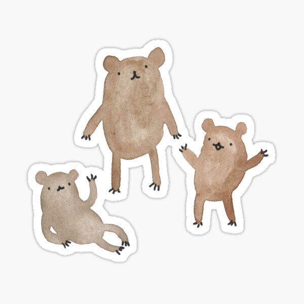 "Three Bears" Sticker by SophieCorrigan | Redbubble