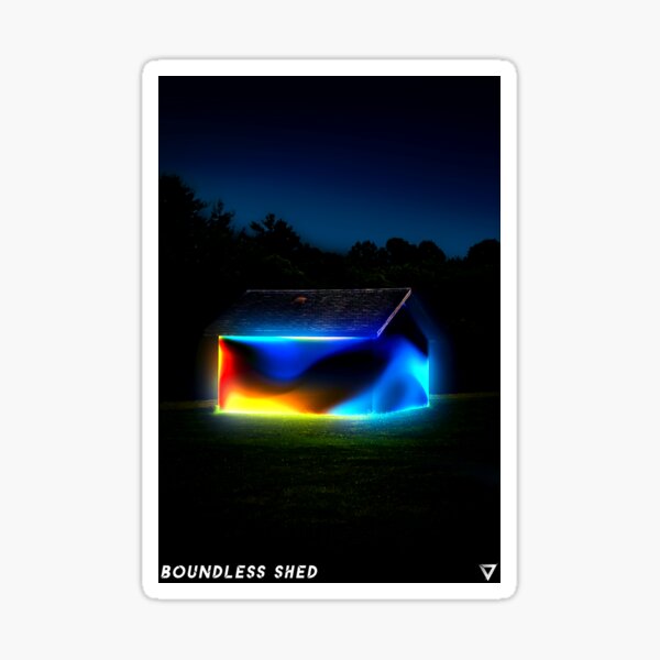 "BOUNDLESS SHED" Sticker for Sale by ViisualDesigns | Redbubble