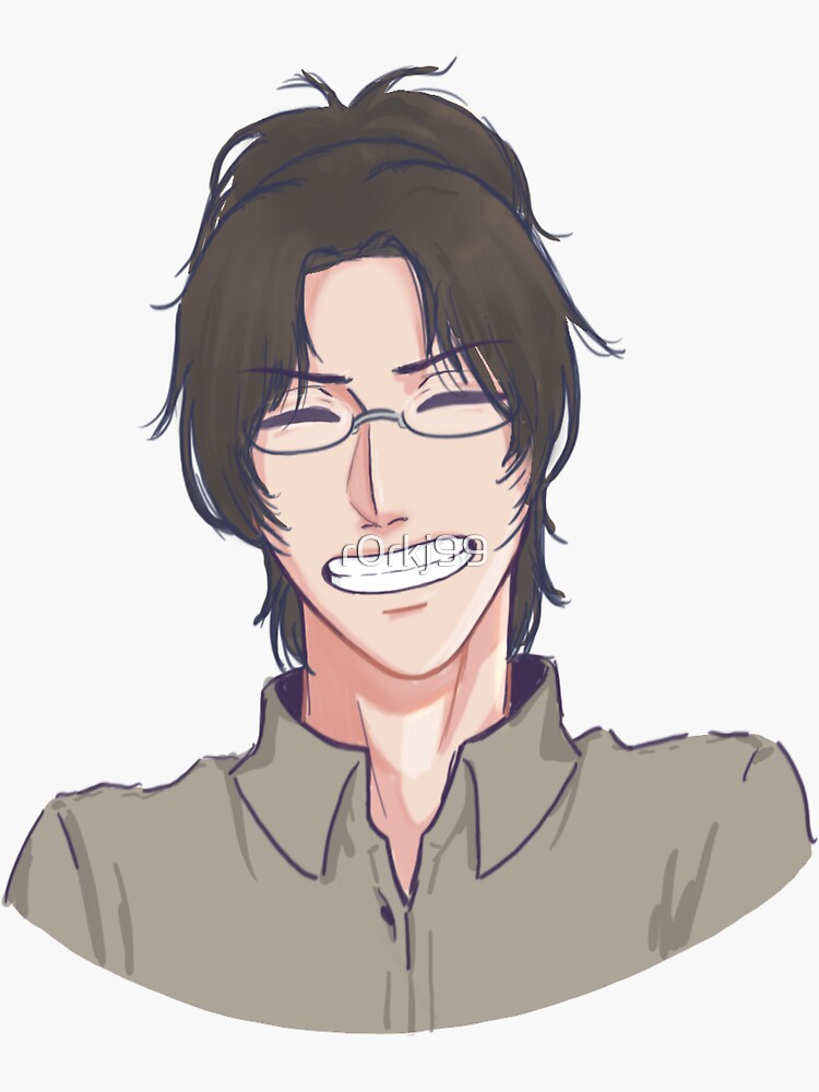 "ATTACK ON TITAN || Hange Zoe" Sticker for Sale by r0rkj99 | Redbubble