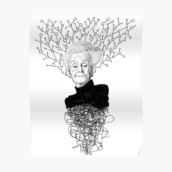 "Rita Levi Montalcini" Poster by Gengioz | Redbubble