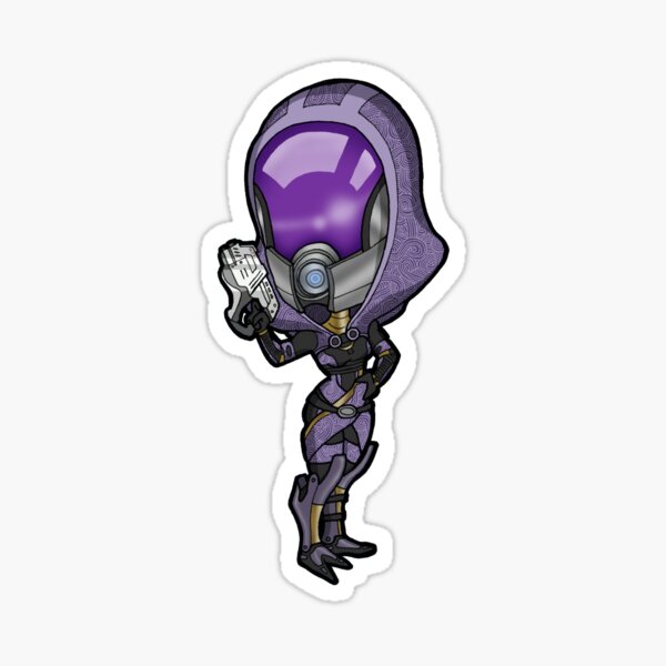 "Mass Effect - Tali'Zorah nar Rayya Quarian with Pistol Chibi Sticker ...