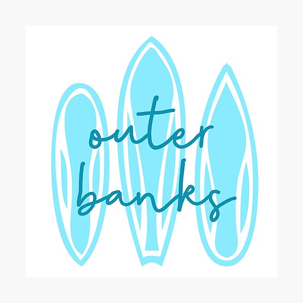 "Outer Banks Surfboard" Photographic Print by mutualletters | Redbubble