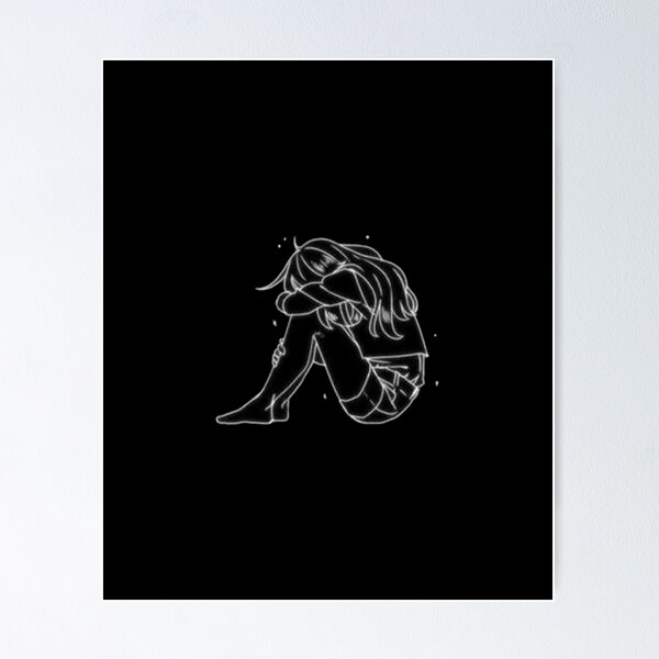 "Sad Girl Crying" Poster for Sale by shop4fun | Redbubble