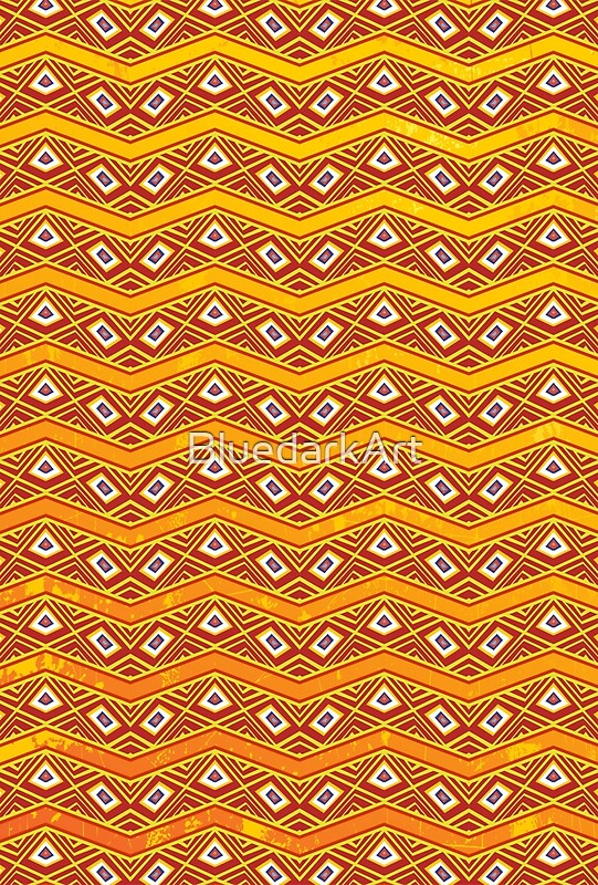 "Africa Ethnic Tribal ZigZag Pattern" by BluedarkArt | Redbubble