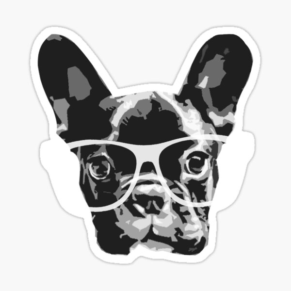 "nerd dog" Sticker for Sale by BerryBlossoms | Redbubble