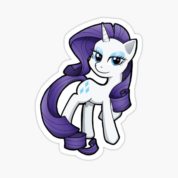 "My Little Pony Friendship is Magic Rarity" Sticker for Sale by Zphal ...