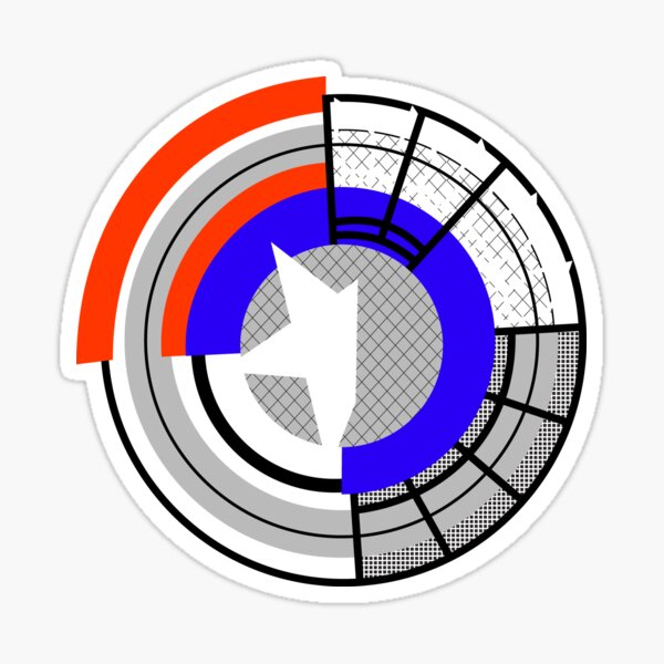 "Prototype Shield" Sticker for Sale by ConcreteBalloon | Redbubble