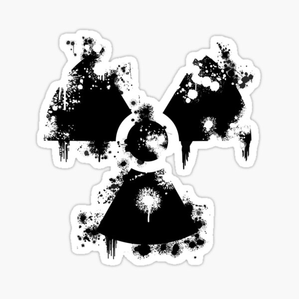 "Radiation splash" Sticker for Sale by Boothdesign89 | Redbubble