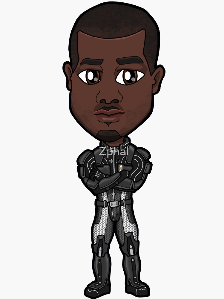 "Mass Effect - Jacob Taylor Chibi Sticker" Sticker for Sale by Zphal ...